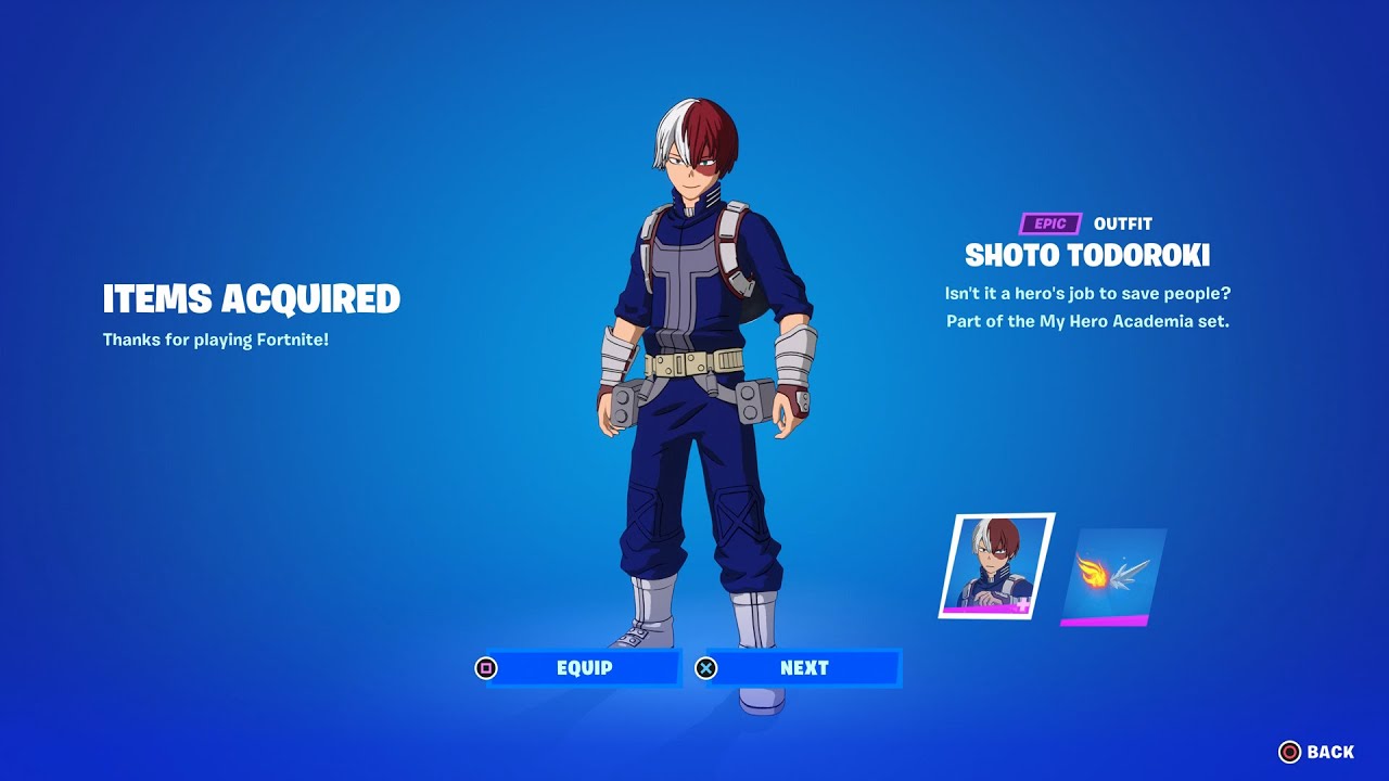 How To Get Shoto Todoroki Skin NOW FREE In Fortnite! (Unlocked Shoto ...