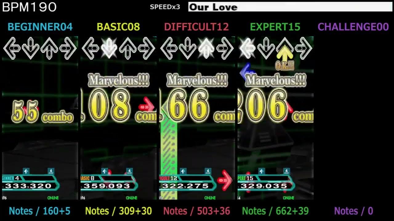 DDR / Our Love - SINGLE (DanceDanceRevolution A20 PLUS) - YouTube