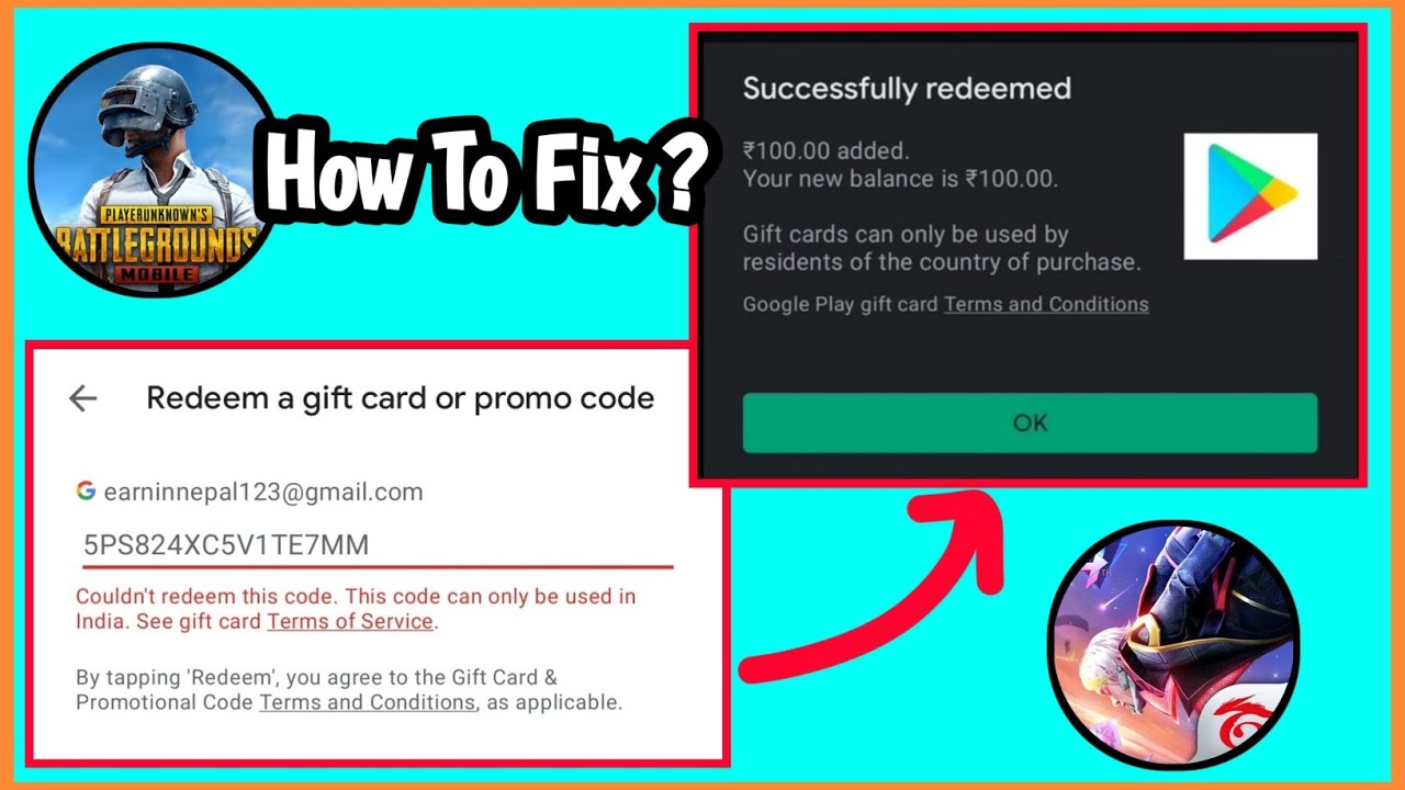google gift card redeem problem solved | couldn't redeem code only used ...