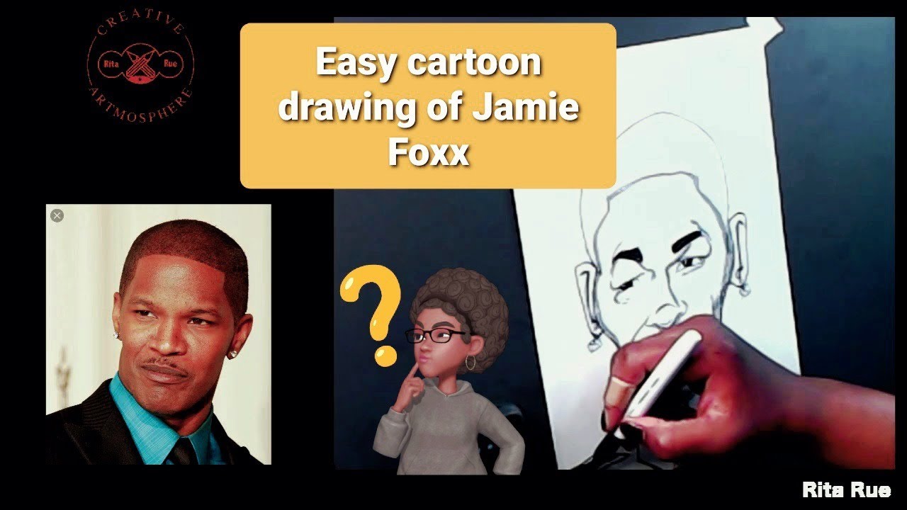 Jamie Foxx cartoon drawing. - YouTube