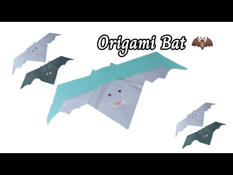 Origami Bat | Paper Bat | Origami Flying Bat From Paper | How To Make ...