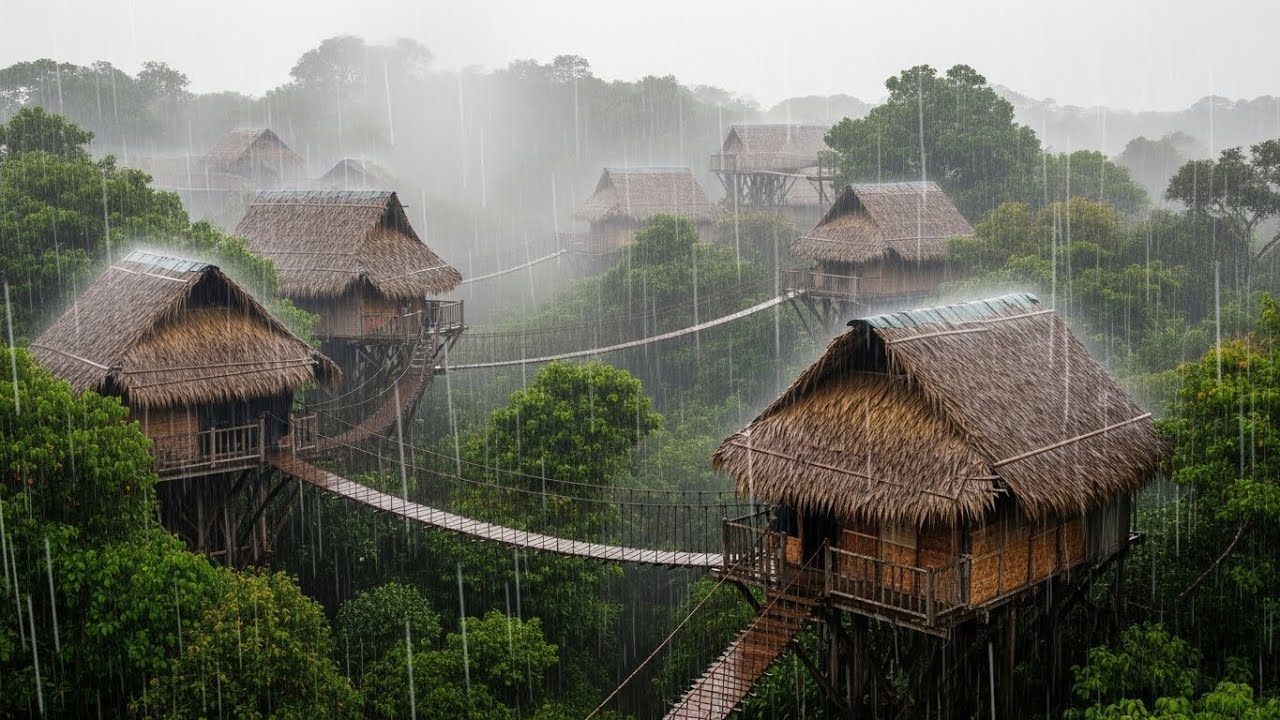 Mysterious village in the Amazon: they live at an altitude of 30m ...