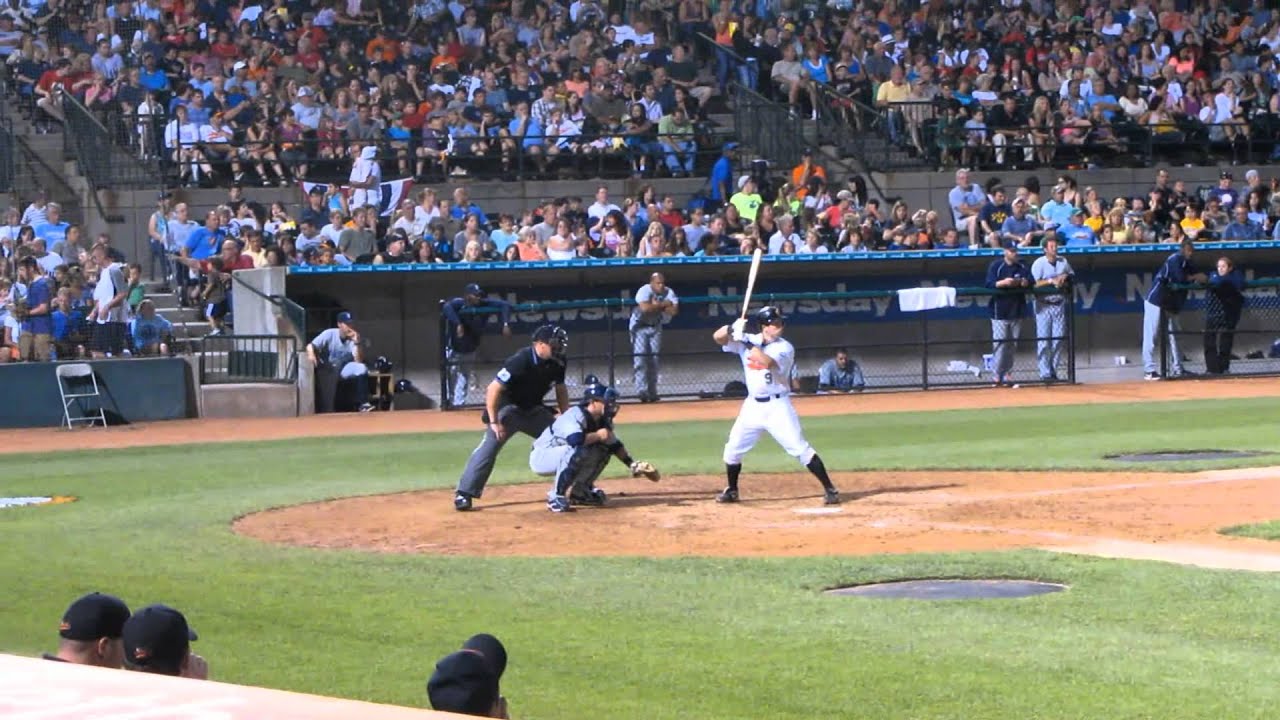 Matt Fleishman 2 Hits Vs. Blue Crabs 7/3/12 - YouTube