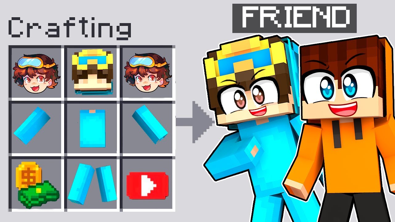 Minecraft But You Can Craft Friends - YouTube