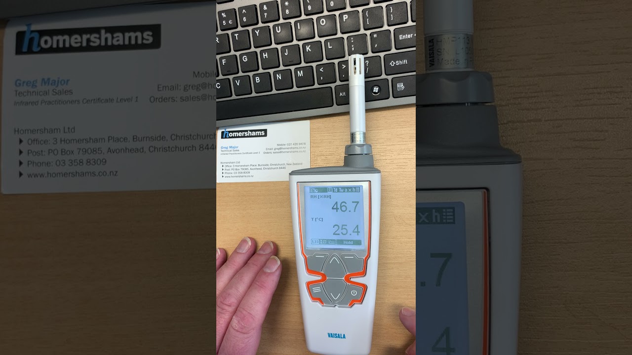 Vaisala HM41 demo Pt 1 - YouTube