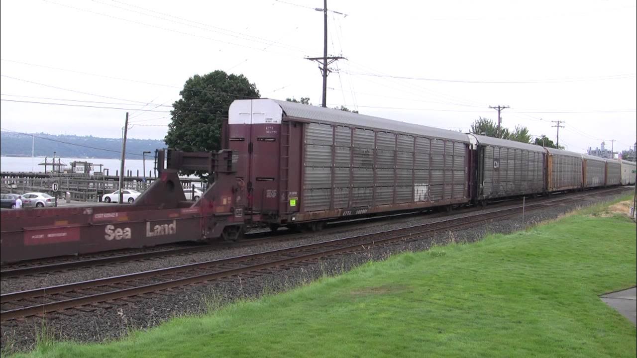BNSF 5285 And AMTK 51 @ Old Town Tacoma, WA w Canon HF11 - YouTube