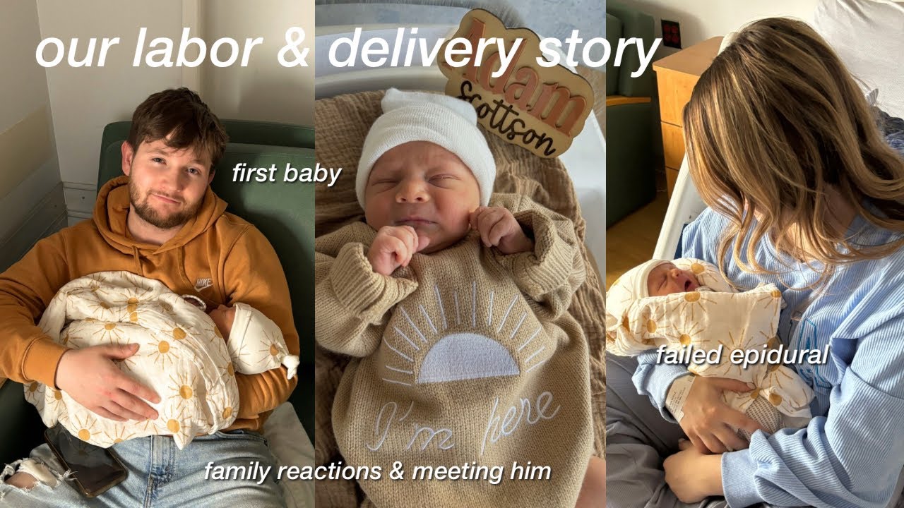 our labor and delivery story | + family reactions - YouTube