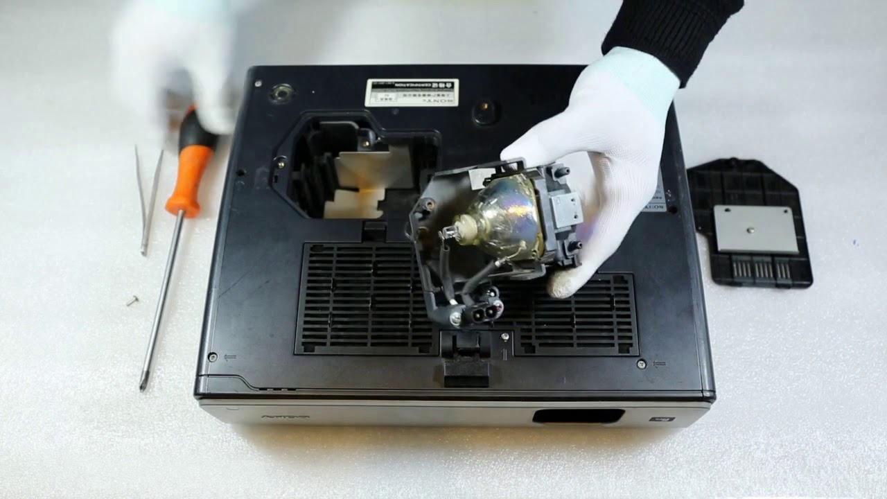 How to replace the projector lamp for LMP-C190 SONY VPL CX61 - YouTube