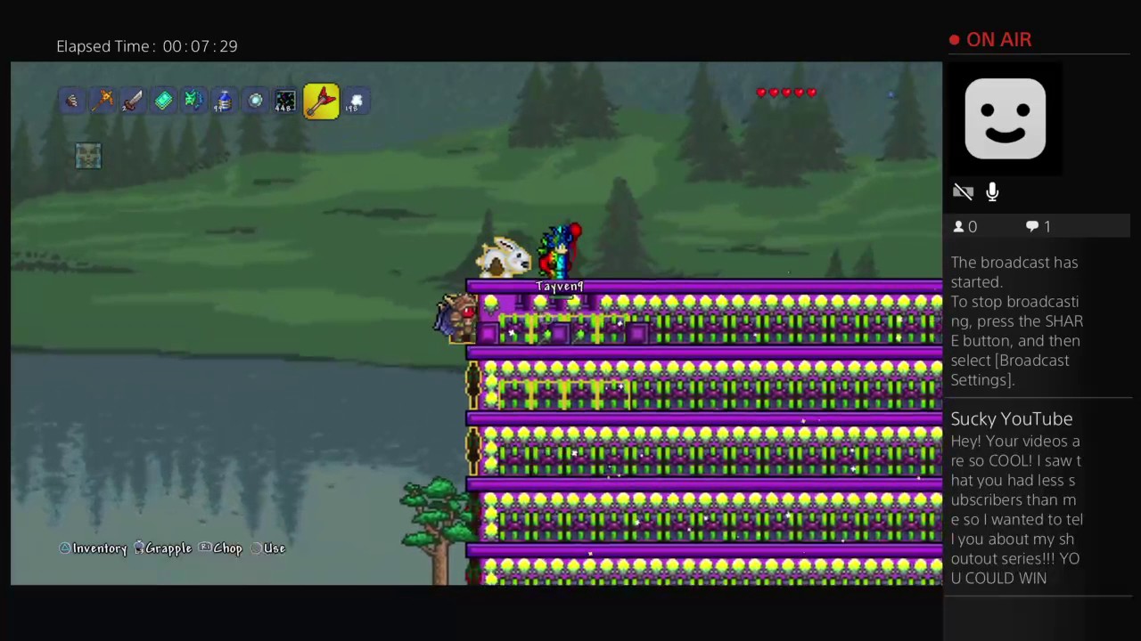 Terraria boss fight ps4 live Broadcast - YouTube