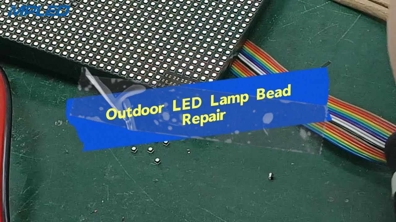 Outdoor LED panel lamp bead repair tutorial steps are explained. - YouTube