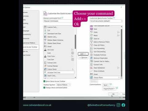 Excel Pro Tip: Quick Access Toolbar Revealed - YouTube