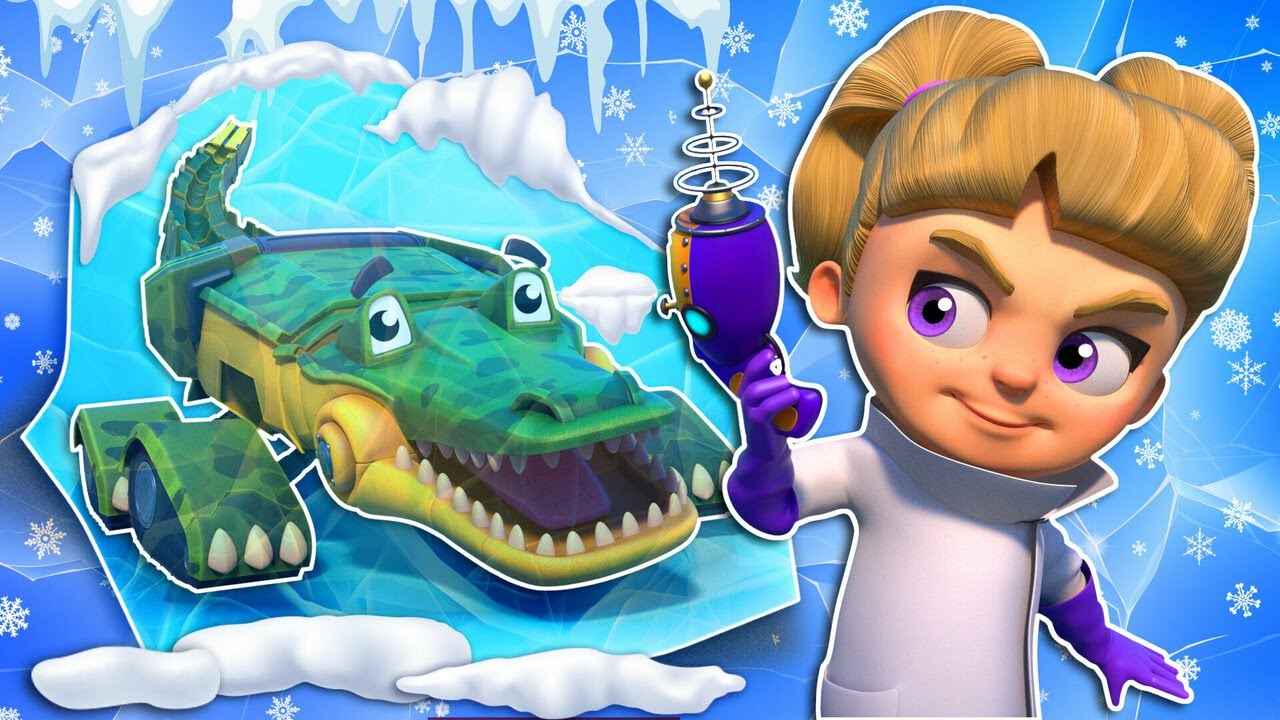 Evil Villain got everyone FROZEN IN ICE! Help SUPER DRILL! | Cars ...