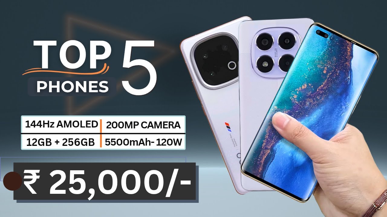 Top 5 Best Phone Under 25000 in 2025 | Best smartphones under 25000 ...