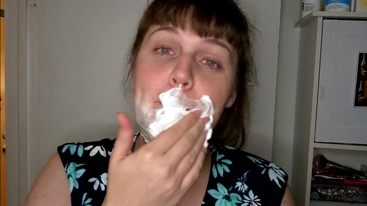 Shaving My Lady Beard (7 days growth) - YouTube