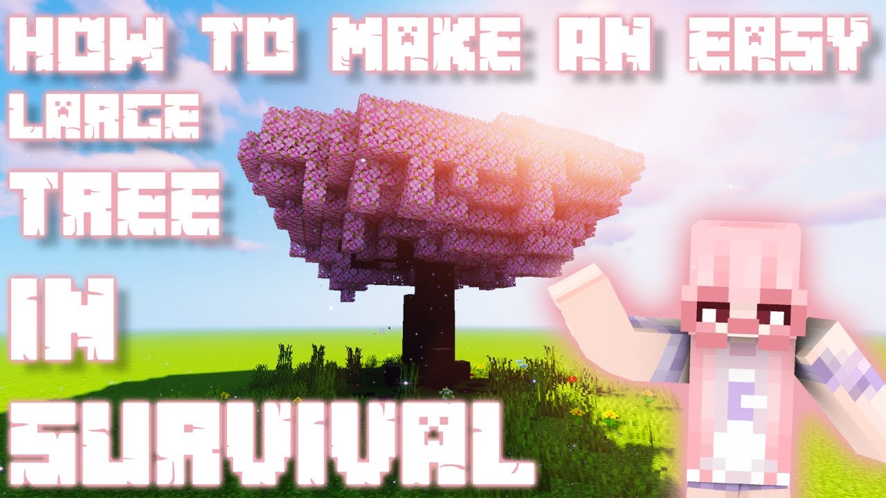 PANO GUMAWA NG MALAKING PUNO SA SURVIVAL EASY || Minecraft Tagalog ...