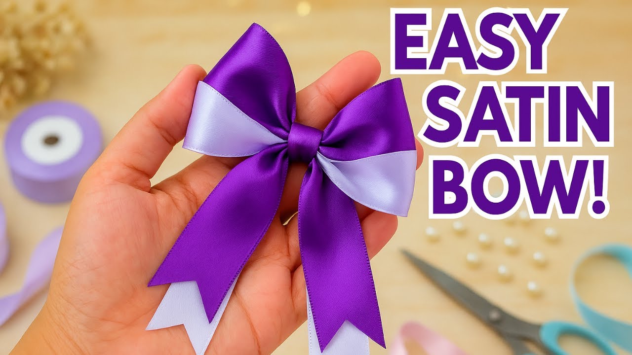 How to Make a Perfect Bow in 1 Minute | Easy DIY Bow Hack for Gifts ...