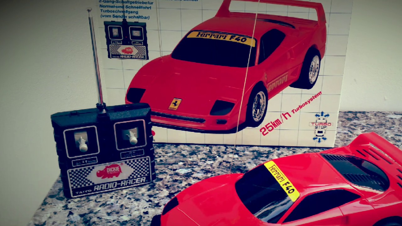 1A-VINTAGE DICKIE TAIYO ASAHI RC FERRARI F40 - YouTube