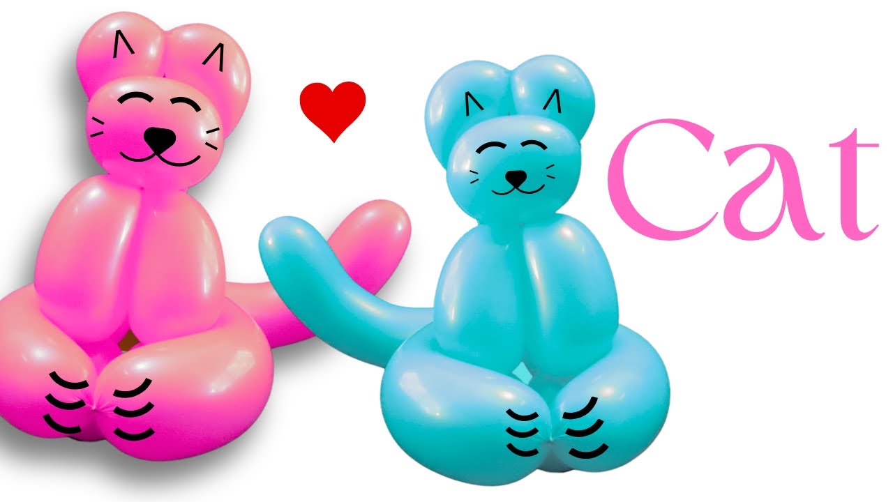 CAT: BALLOON ANIMALS FOR BEGINNERS (Step-by-Step Tutorial) - YouTube