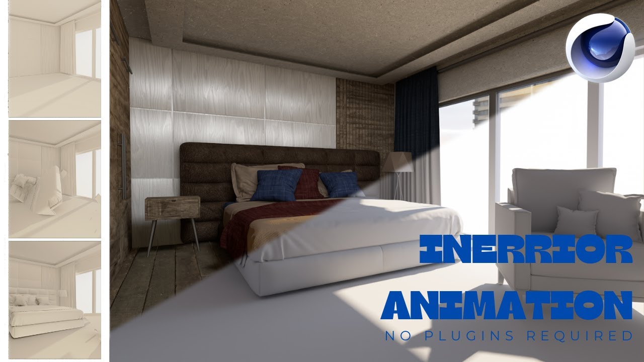 Cinema 4D Interior animation Tuturial - YouTube