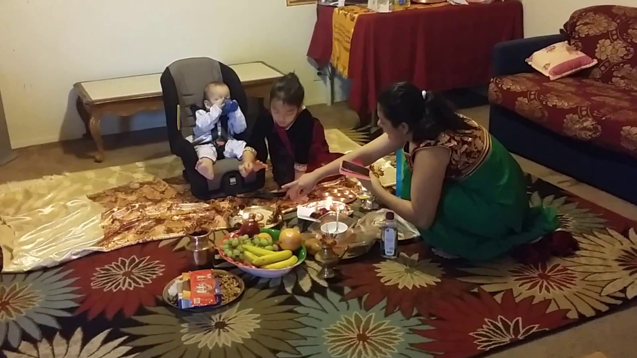 Samiskhya and Sarbesh's first ever bhai tika - YouTube