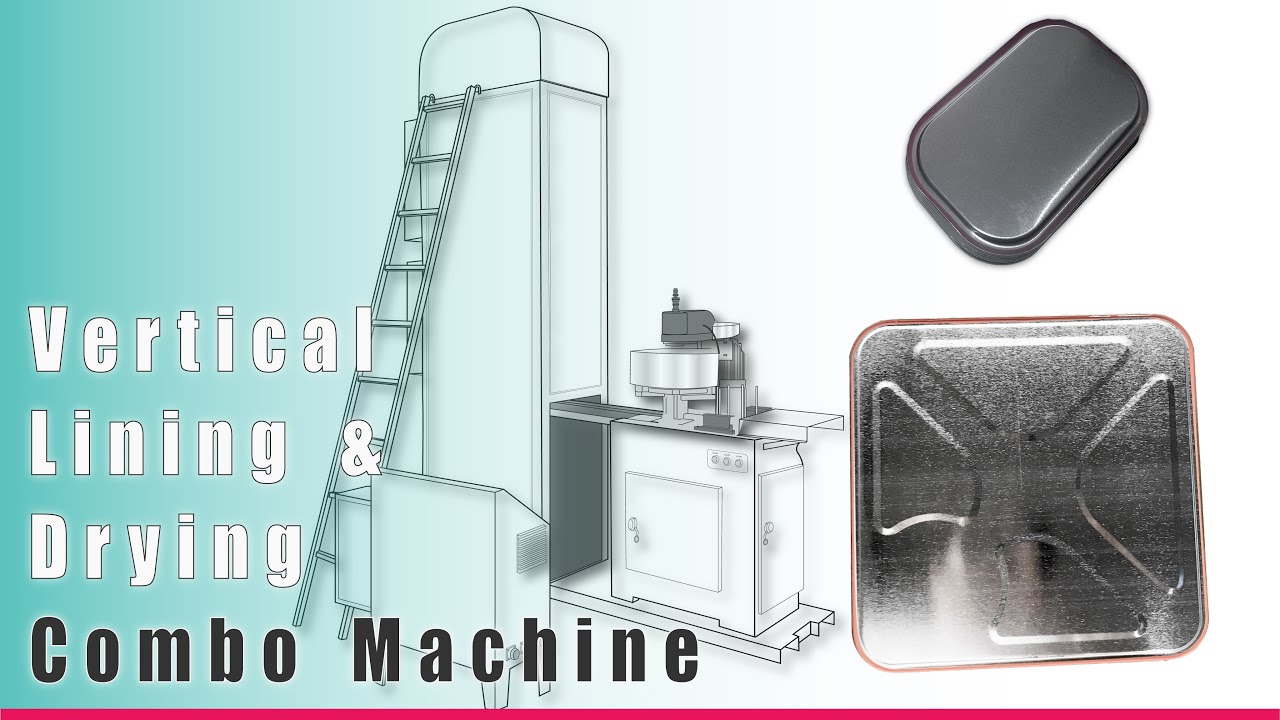 Automatic 1-5L & 18L Square Rectangle Can End Vertical Lining & Drying ...
