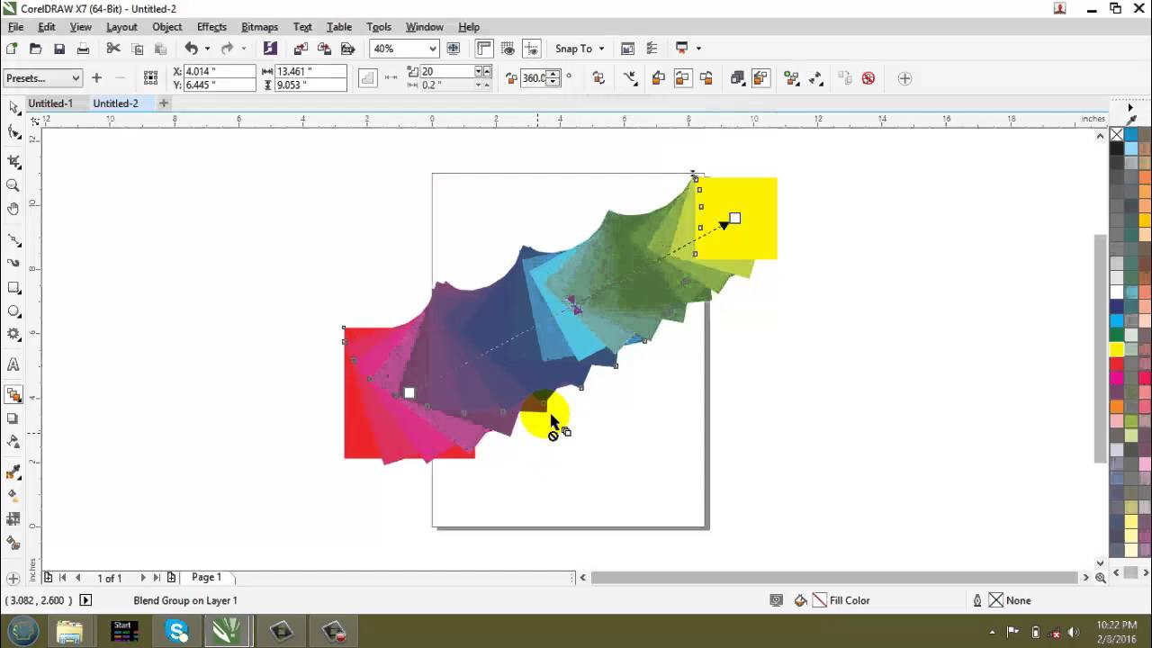 Use Of Blend Tool In CorelDraw In Hindi 18 YouTube Use Of Blend Tool In CorelDraw In Hindi 18 YouTube