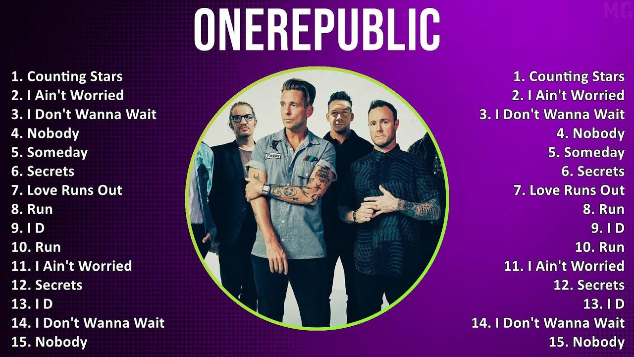 OneRepublic 2025 MIX Top Hits - Counting Stars, I Ain't Worried, I Don ...