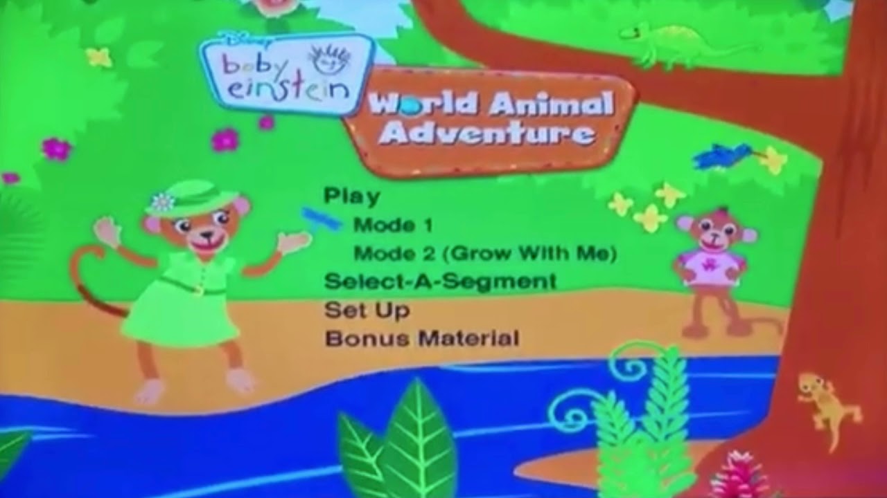 Baby Einstein world animal adventure dvd menu - YouTube