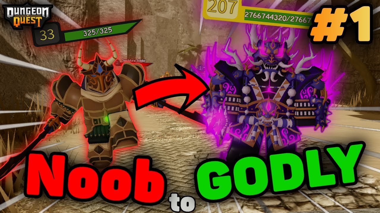 The beginning of Dungeon Quest Noob To Godly! #1 - YouTube