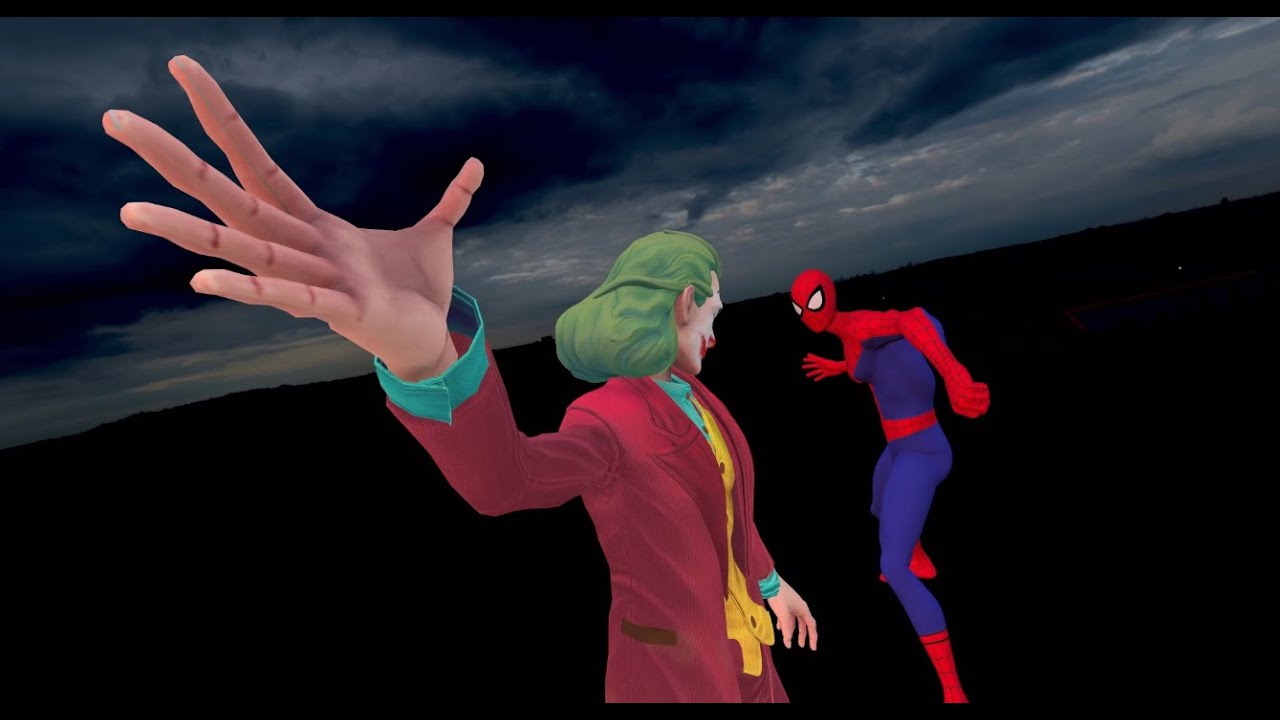 Joker and Spider-Man Dap each other up and explode. - YouTube