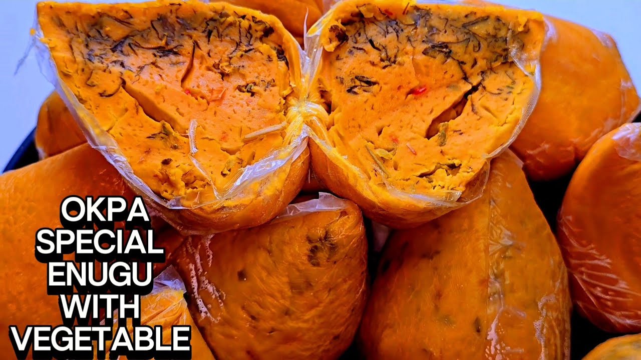 PERFECT OKPA SPECIAL OR VEGETABLE OKPA ENUGU ENUGU#okpa#nigerianfood #nigerian - YouTube