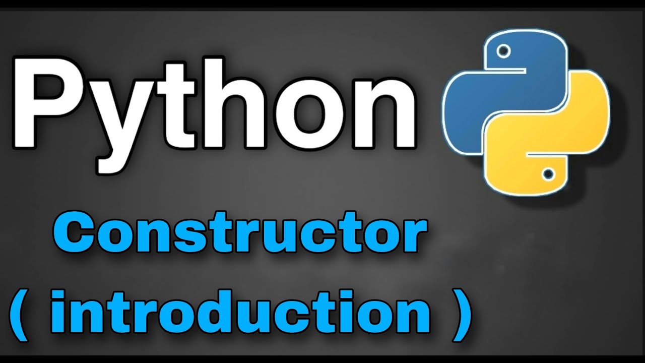 Python Tutorial 39 - Constructor ( Introduction ) - YouTube