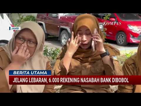6 Ribu Rekening Nasabah Bank Jambi Dibobol, Kerugian Capai Rp143 Miliar
