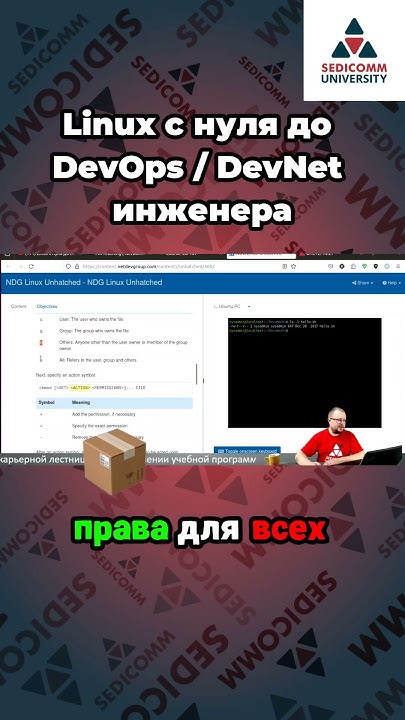 Вы не знаете, как управлять правами доступа в Linux? Курс Linux с нуля до devops / devnet ...