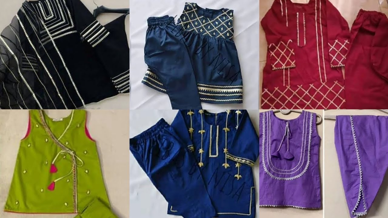 Gotta Lace Dresses | Gotta Patti Design | Dress Design with Lace and ...