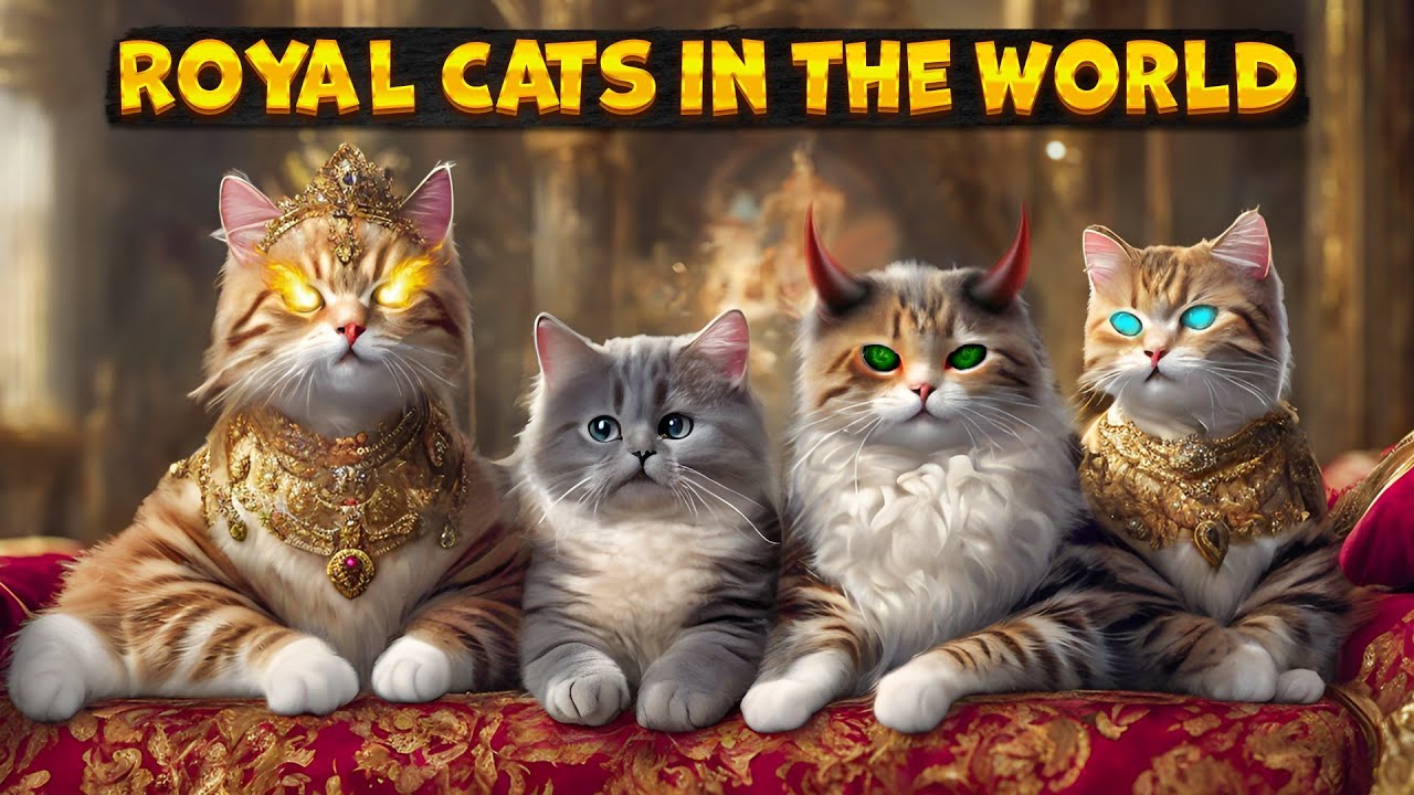 10 royal cats in the world | Royal cats - YouTube