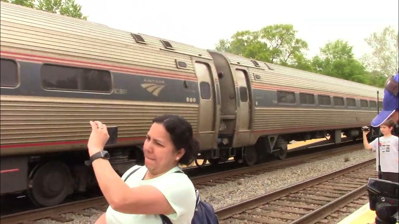 MVI 4575 amtrak po79 in ashland va at ashland train day - YouTube