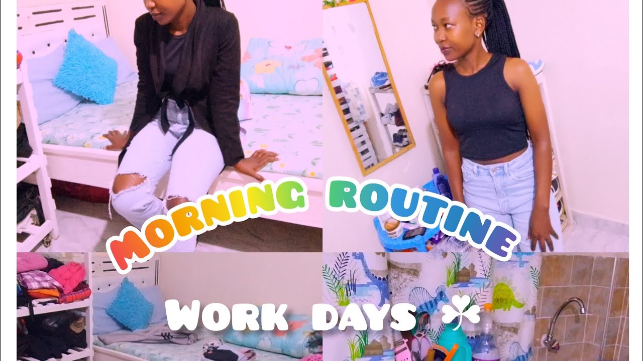 Daily morning routine🍍/getting ready for work 😁/hustling Life of a ...