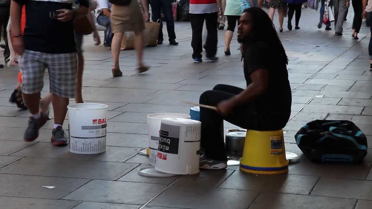 Extreme Street Bucket Drumming - YouTube