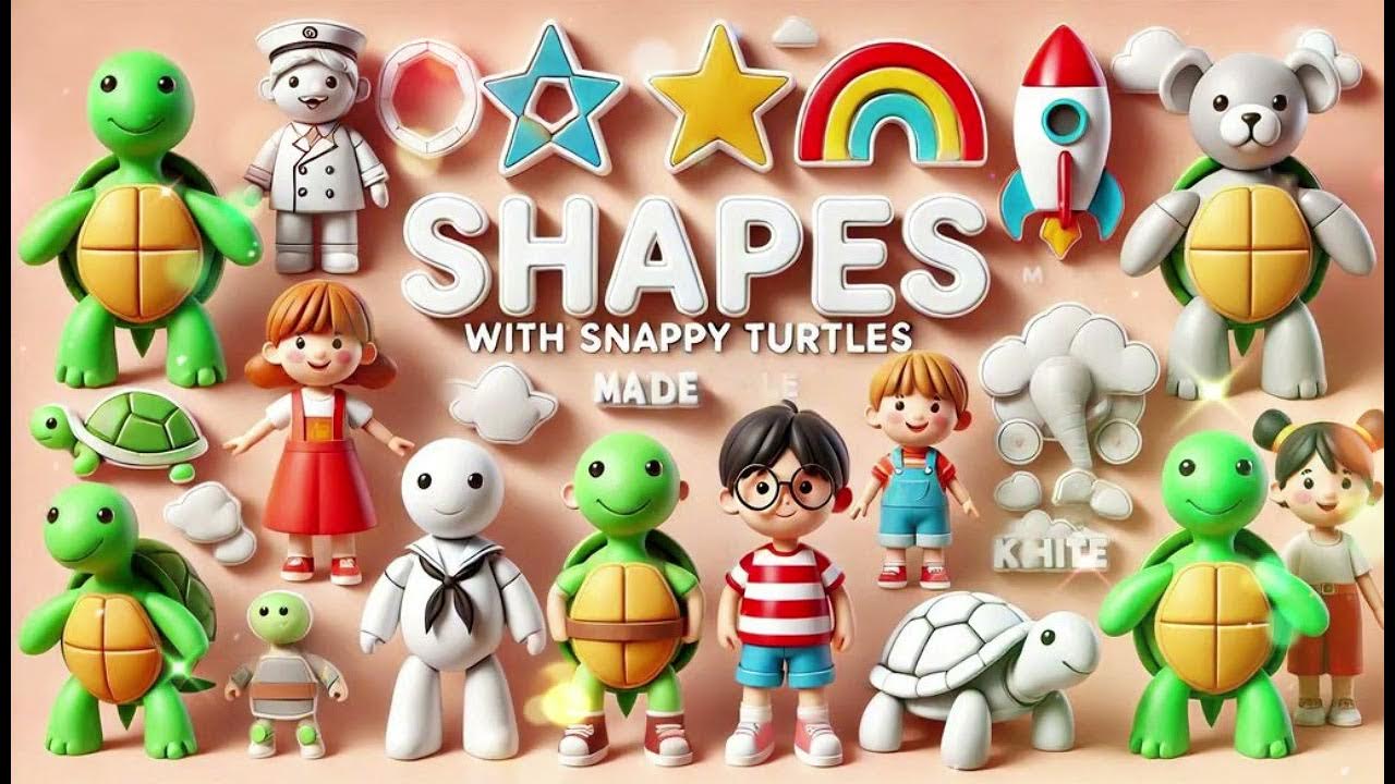 Shapes with Snappy Turtles: A Fun Learning Adventure - YouTube