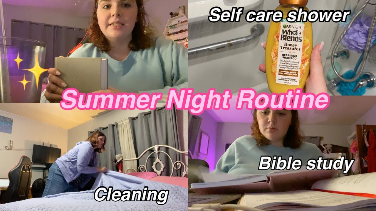SUMMER NIGHT ROUTINE *vlog style* - YouTube