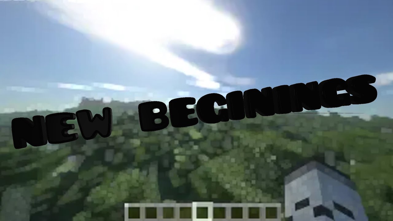 Minecraft Playthrough Ep 1 | New Beginnings | survival series - YouTube