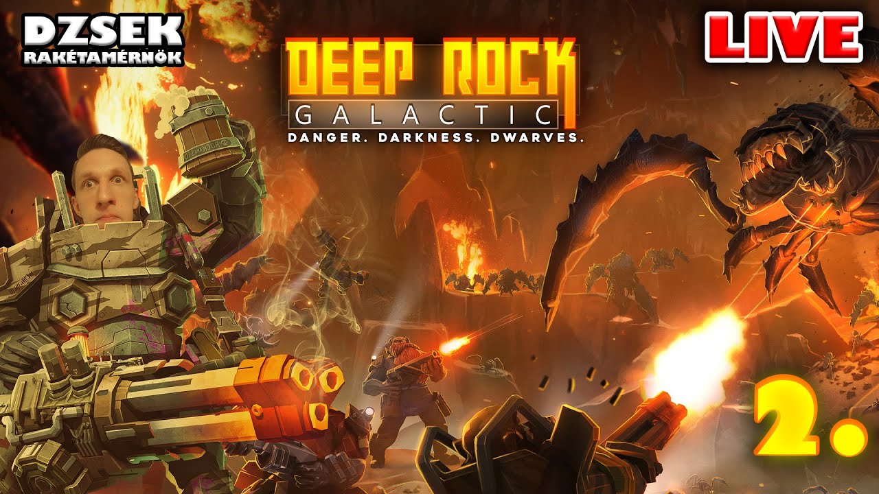 🔴 Deep Rock Galactic - 2. Rész - Néző-Carry Űrtörpékkel! - YouTube