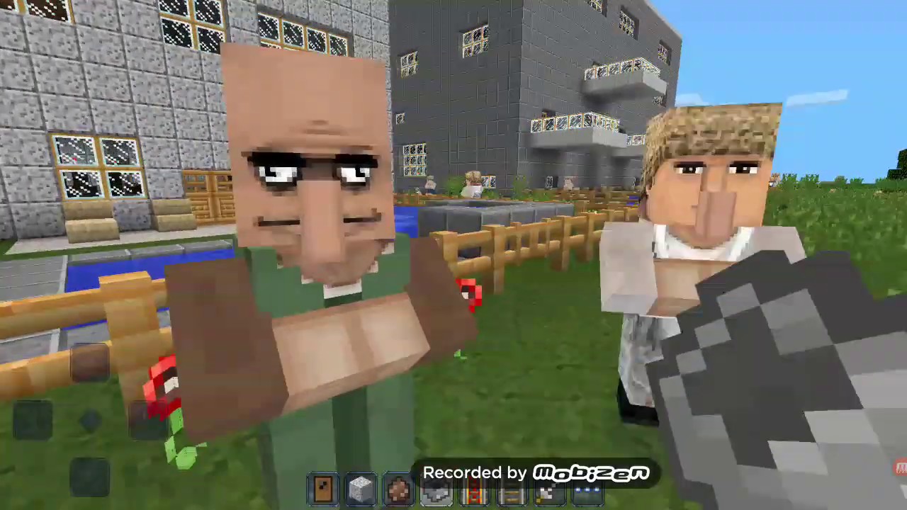 Gaming minecraft green and purple villager mansion We Are Under ATTACK ...