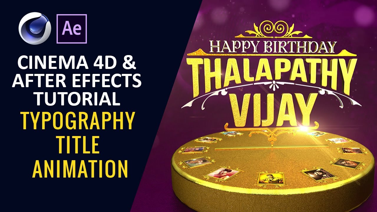 Typography Title Animation - Cinema 4D and After Effects Tutorial - YouTube