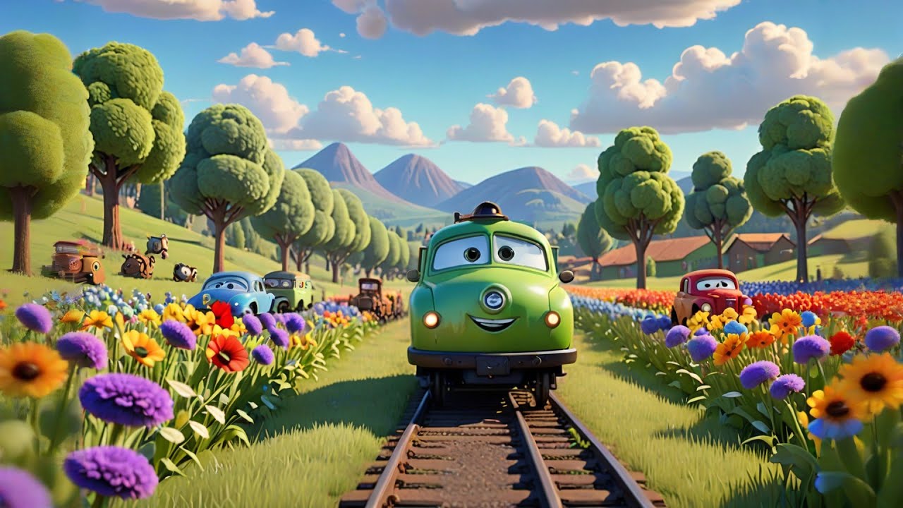 Three Little Trains Chug Chug Chug | Train Song for Kids | Nursery ...