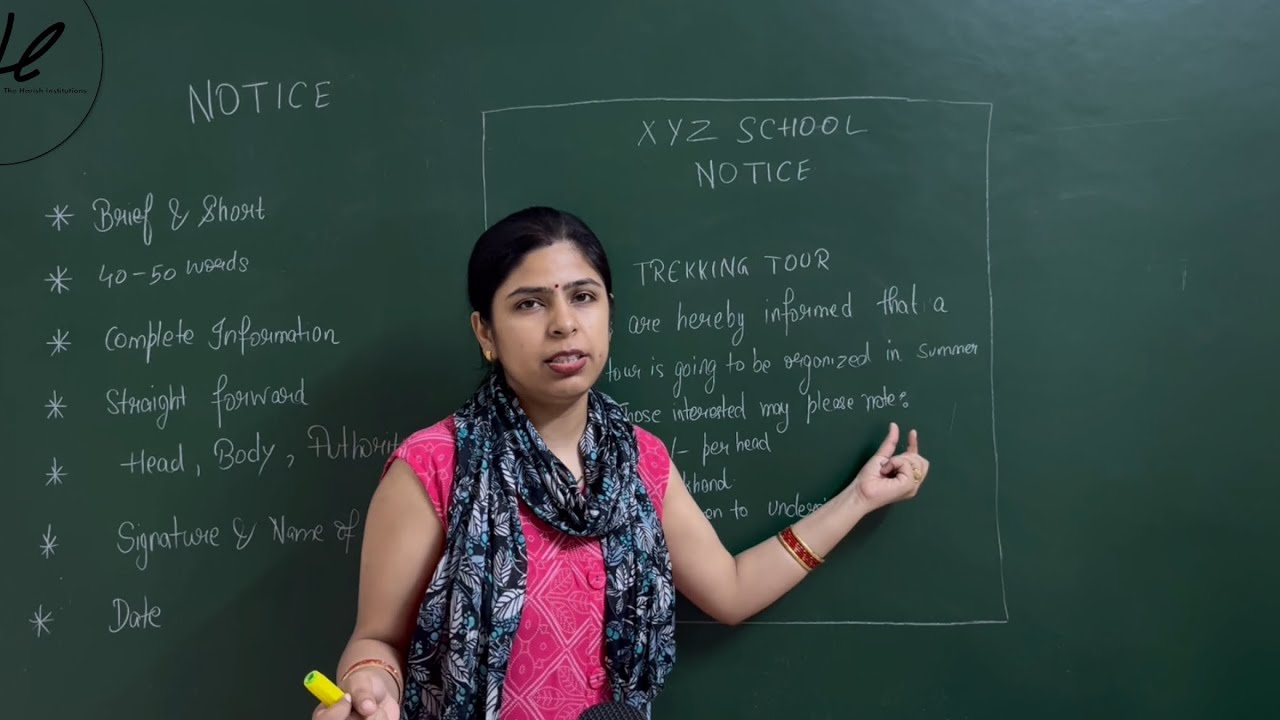 Notice writing b.ed pedagogy of english - YouTube