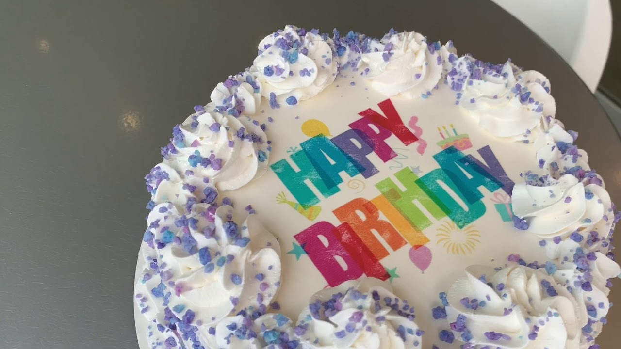 Menchie’s Frozen Yogurt Cake (PhotoCake Design) - YouTube
