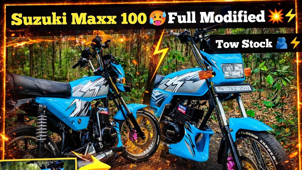 Suzuki Maxx 100 🥵 Full modified ⚡ review Tamil #india #subscribe #tamil ...