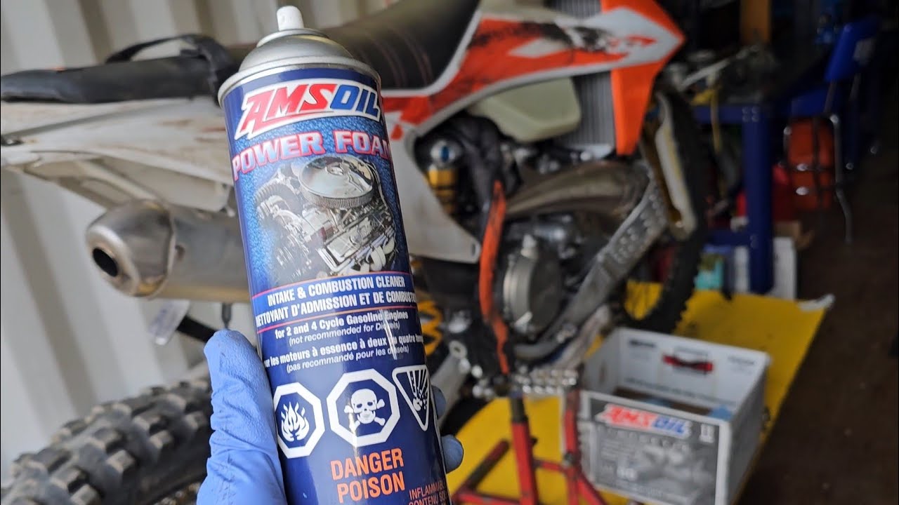 AMSOIL POWERFOAM - How To Clean Intake 2020 KTM 300xc TPI - YouTube